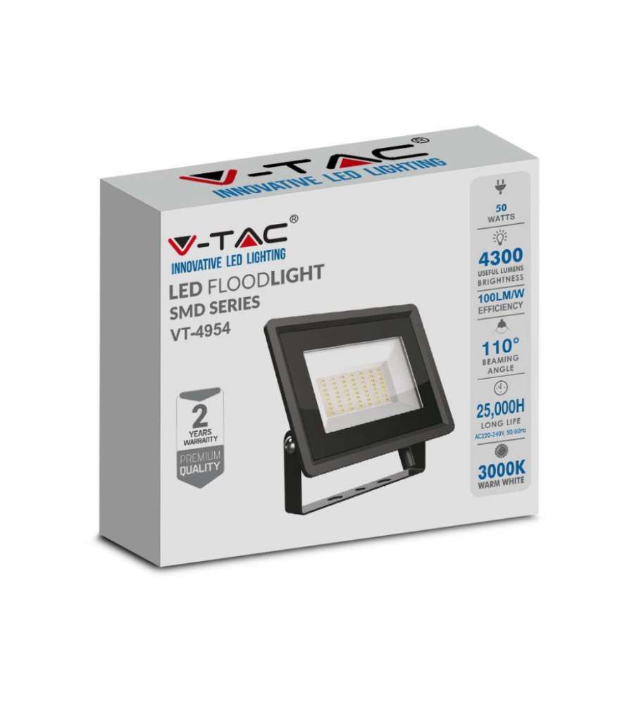 50w Smd Floodlight(f-class)3000k Black Body