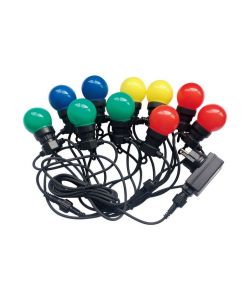 Catenaria 10mt Con 20 Lampadine Mini Globo Led 10w Rgb Con Shuko E ...