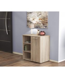 Cosma Mobiletto 1 Anta E 3 Mensole Olmo Chiaro 68x35x87 Cm