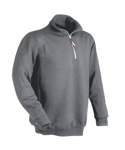 Felpa Zip Corta Grigio S Verena Issa